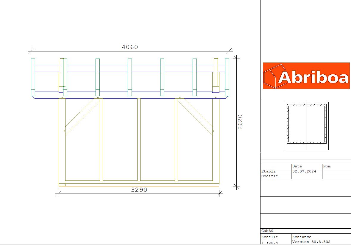 Cabane de jardin en bois en kit 100% made in France